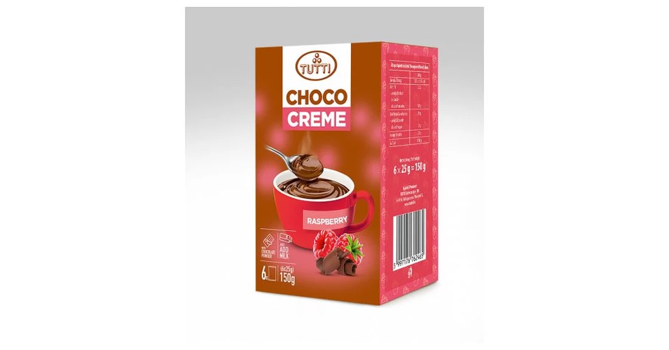 6x25g málnás forró csoki por ClaraCaffe Kávé Webáruház